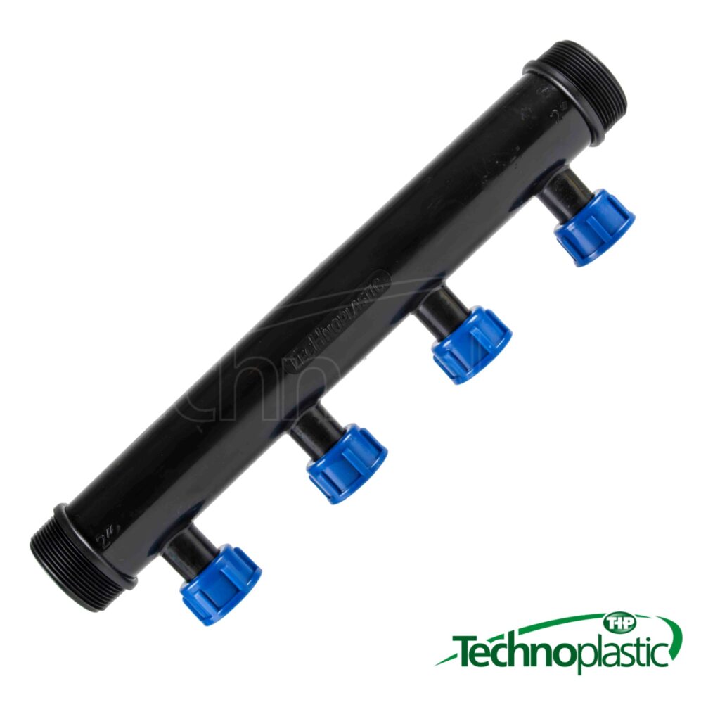 Manifold (Body 2") with 4 Outlets 1" - Technoplastic